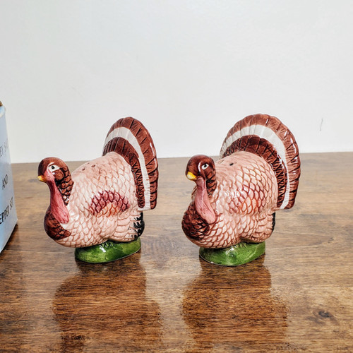 Turkey Salt & Pepper Shaker Set Made In Taiwan | Tupperware Re-Use-It