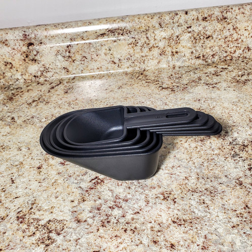 Tupperware Scoops Measure Scoop Set Jet Black Set of 5 New | Tupperware ...