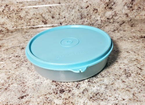 Vintage 80s Tupperware Wonder Bowl 1.5 Cup 1551 Sheer Blue 5.5" Round ...