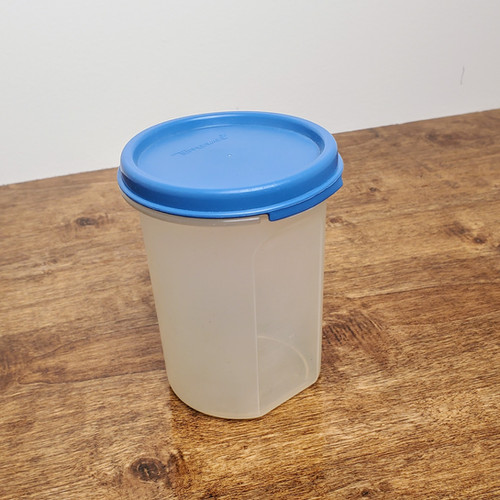 Vintage Tupperware Sheer Modular Mates Round 2 - 15 oz. #1606 Blue Lid ...