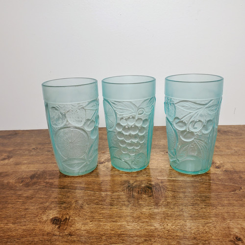 Durable Plastic Fruit Drink Cup Tumbler Strawberry Grape Pear Lemon ...