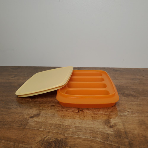Tupperware # 6820 Snack Bar Keeper Orange Granola Bar Maker ...