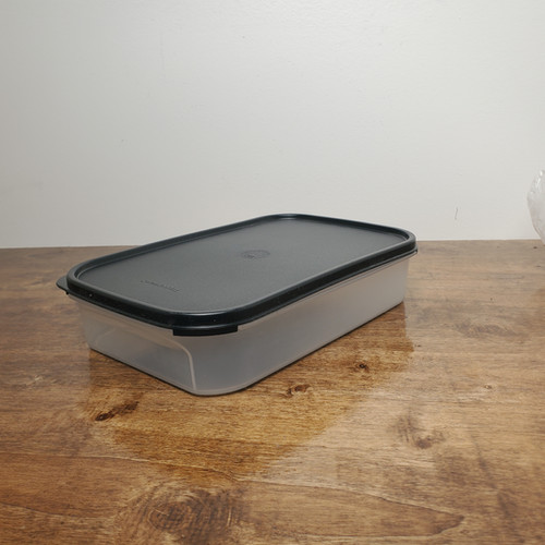 Tupperware Modular Mates Rectangle #1 Sheer Black Seal NEW 8.5 Cup 1608 ...