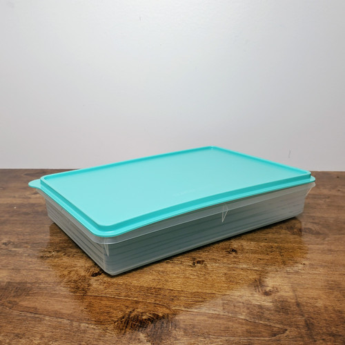 TUPPERWARE Cold Cut Keeper Snack Stor Large 9x13 Teal Blue Brand New ...