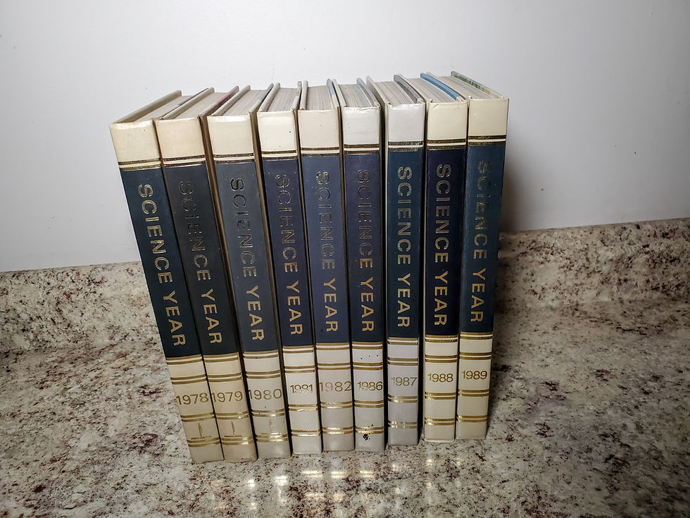 World Book Encyclopedia Science Year 1978, 1979, 1980, 1981, 1982, 1986 ...