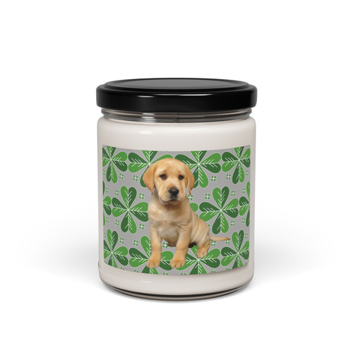 Labrador Retriever Scented Soy Candle, Saint Patricks Day, Yellow Lab ...