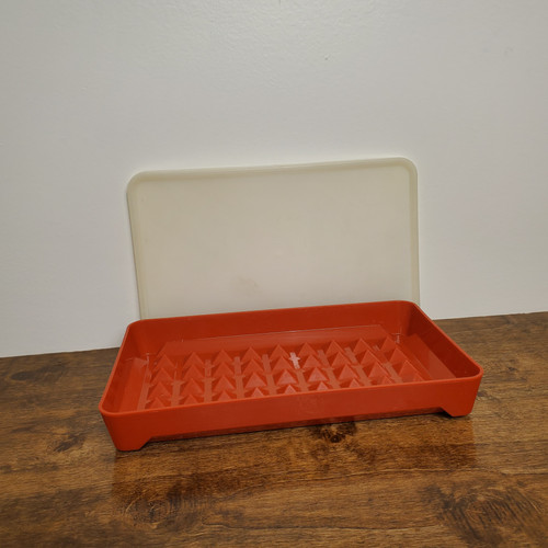 Vintage TUPPERWARE 1292 Hot Dog Bacon Deli keeper Container Marinade In ...