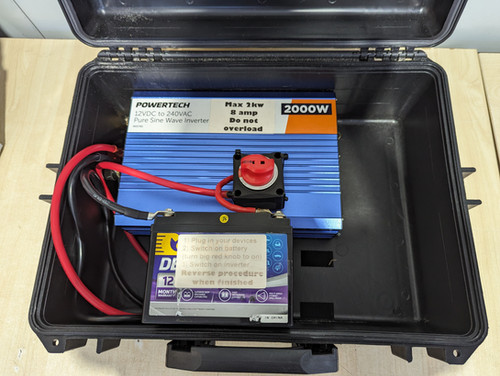 Power box - battery powered 240 volt AC | capital-party-hire