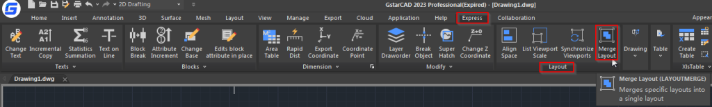How to Merge Several Layouts into One with GstarCAD 2024