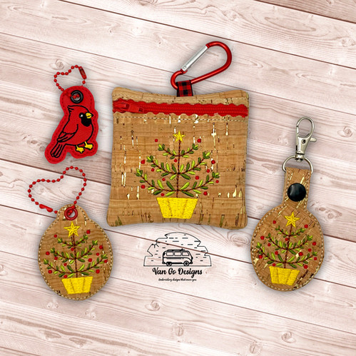 Folksy Christmas Tree Bundle- DIGITAL DOWNLOAD | Van Go Designs