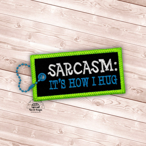 Sarcasm Hug Soft Bag Tag- DIGITAL DOWNLOAD | Van Go Designs