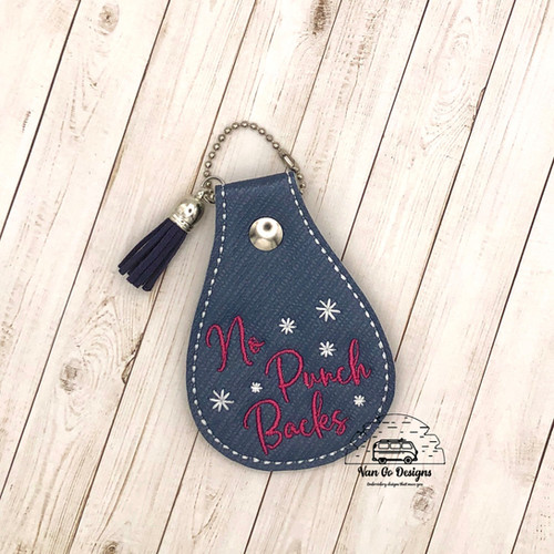 No Punch Backs Retro Key Tag- DIGITAL DOWNLOAD | Van Go Designs
