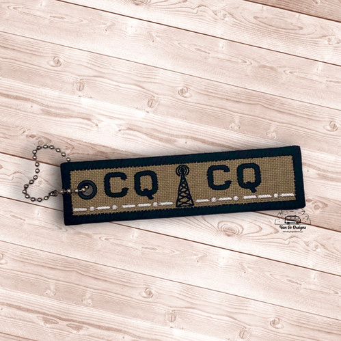 4x4 Cq Morse Code Soft Key Tag Digital Download Van Go Designs