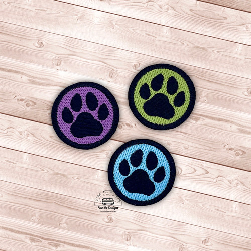 Peewee Paw Print Patch- DIGITAL DOWNLOAD | Van Go Designs