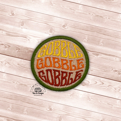 Gobble Gobble Patch- DIGITAL DOWNLOAD | Van Go Designs