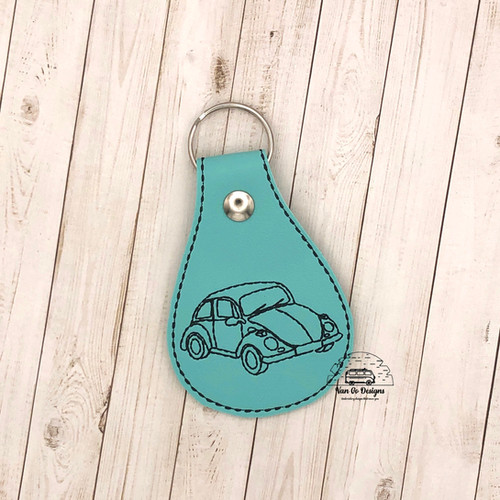 VW Bug Retro Key Tag- DIGITAL DOWNLOAD | Van Go Designs