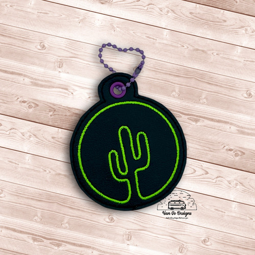 Neon Saguaro Cactus Eyelet- DIGITAL DOWNLOAD | Van Go Designs
