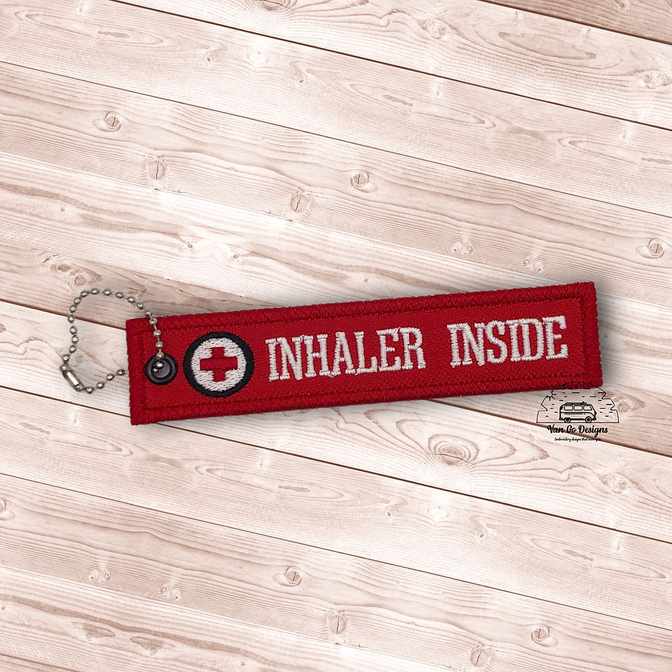 5x7 Inhaler Inside Soft Key Tag- DIGITAL DOWNLOAD | Van Go Designs