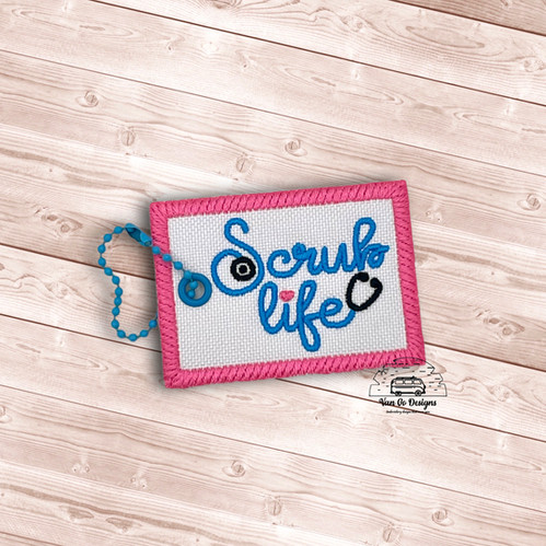 Scrub Life Mini Soft Bag Tag- DIGITAL DOWNLOAD | Van Go Designs