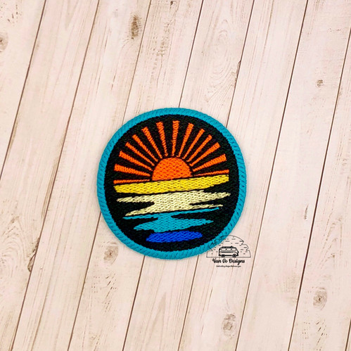 Sunset Reflection Patch- DIGITAL DOWNLOAD | Van Go Designs