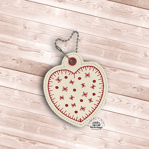 Redwork Heart Eyelet- DIGITAL DOWNLOAD | Van Go Designs