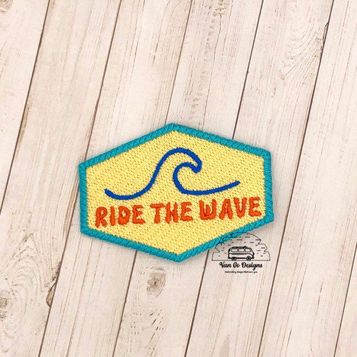 Ride the Wave Patch- DIGITAL DOWNLOAD | Van Go Designs