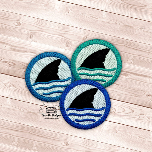 Peewee Shark Fin Patch- DIGITAL DOWNLOAD | Van Go Designs