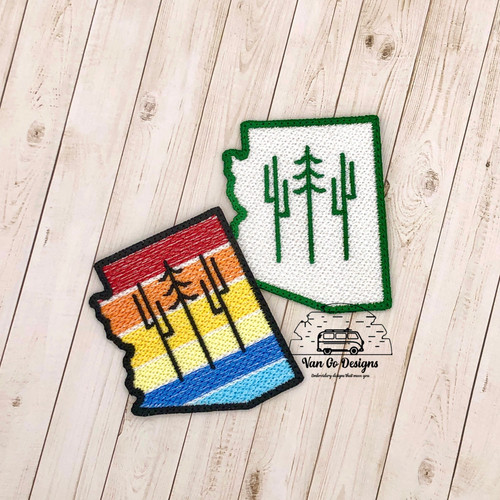 Arizona State Patches 2 Styles- DIGITAL DOWNLOAD | Van Go Designs
