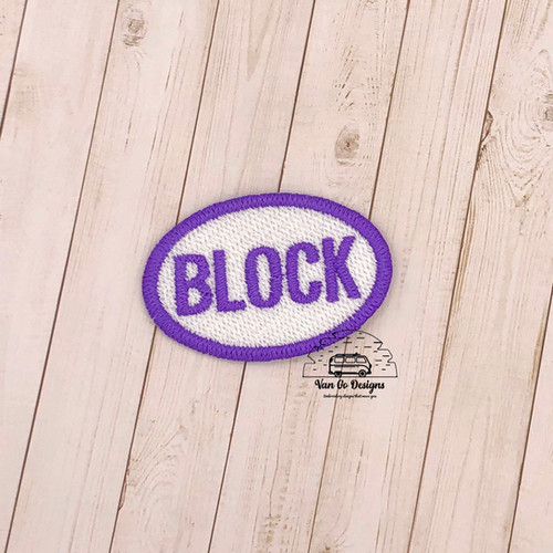 BLOCK Patch- DIGITAL DOWNLOAD | Van Go Designs