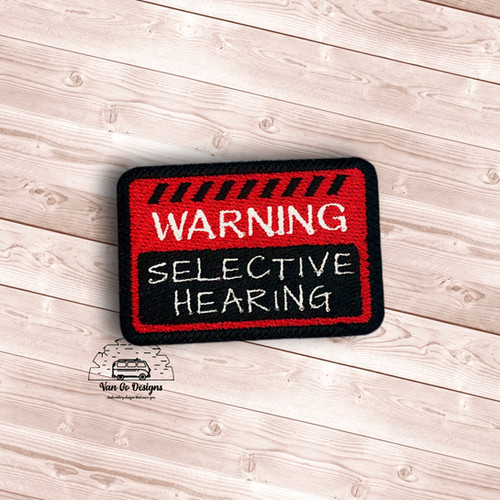 Selective Hearing Patch- DIGITAL DOWNLOAD | Van Go Designs