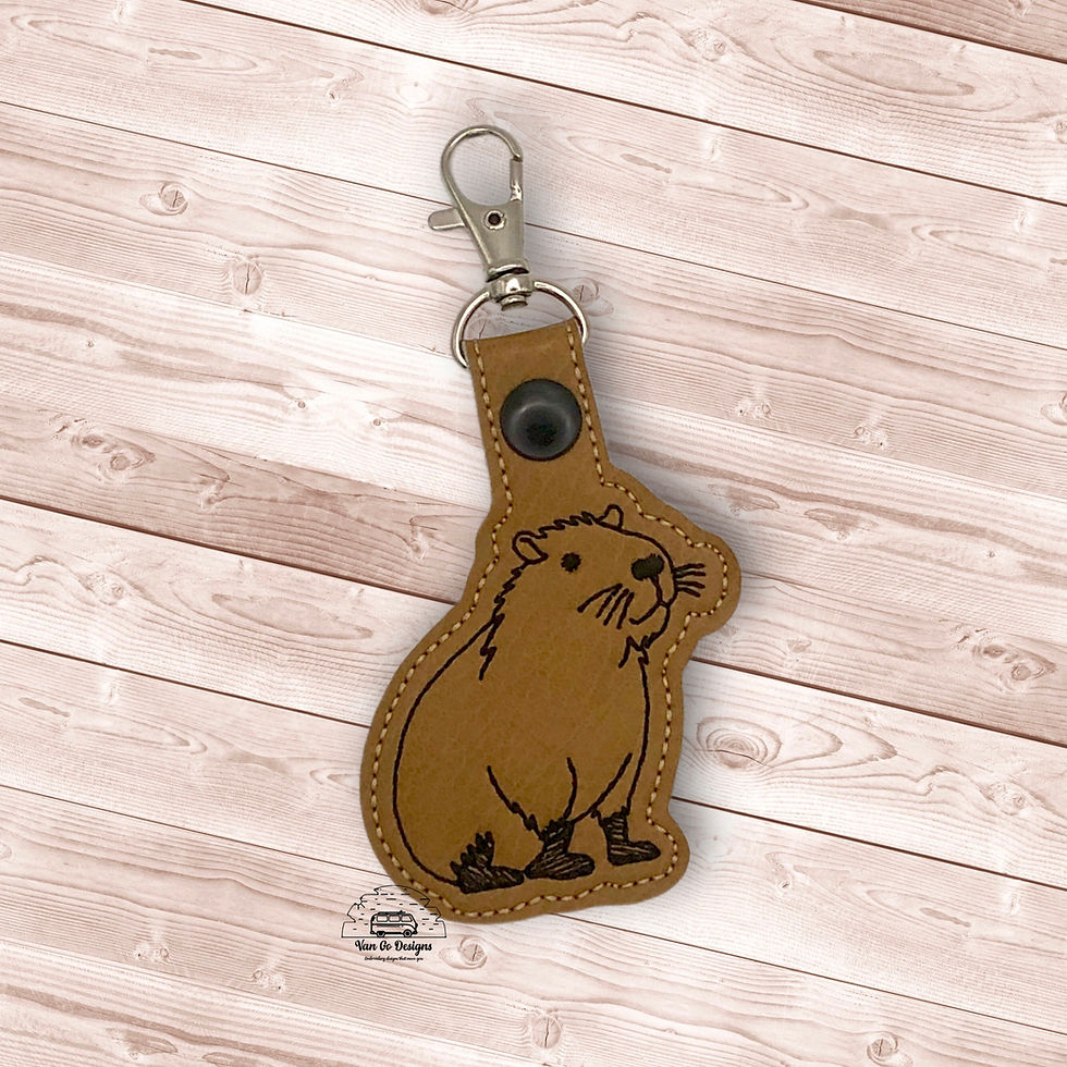 Capybara Snap Tag-DIGITAL DOWNLOAD | Van Go Designs