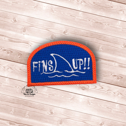 Fins Up Patch- DIGITAL DOWNLOAD | Van Go Designs