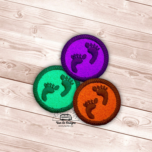 Peewee Footprint Patch- DIGITAL DOWNLOAD | Van Go Designs