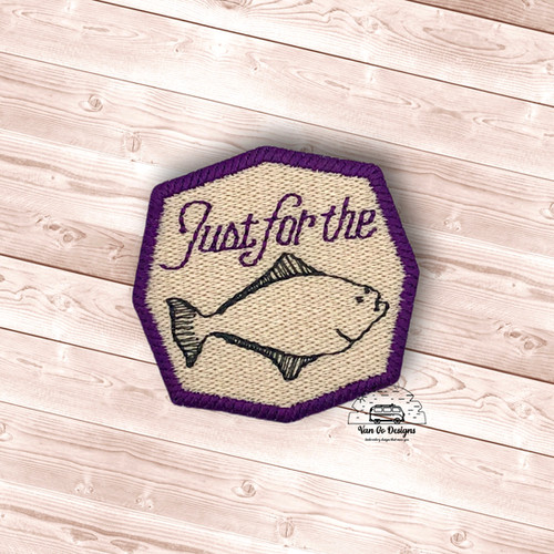 Just for the Halibut Patch- DIGITAL DOWNLOAD | Van Go Designs