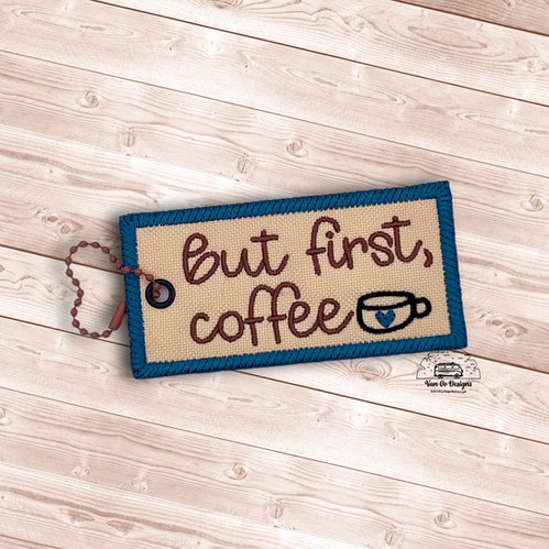 But First Coffee Soft Bag Tag- DIGITAL DOWNLOAD | Van Go Designs