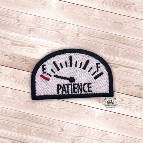 Patience Meter Patch- DIGITAL DOWNLOAD | Van Go Designs