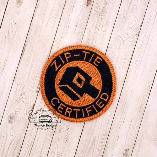 Zip Tie Certified Patch- DIGITAL DOWNLOAD | Van Go Designs