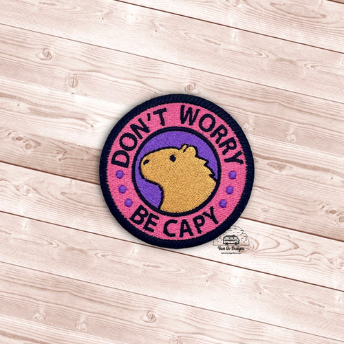 Don't Worry Be Capy Patch- DIGITAL DOWNLOAD | Van Go Designs