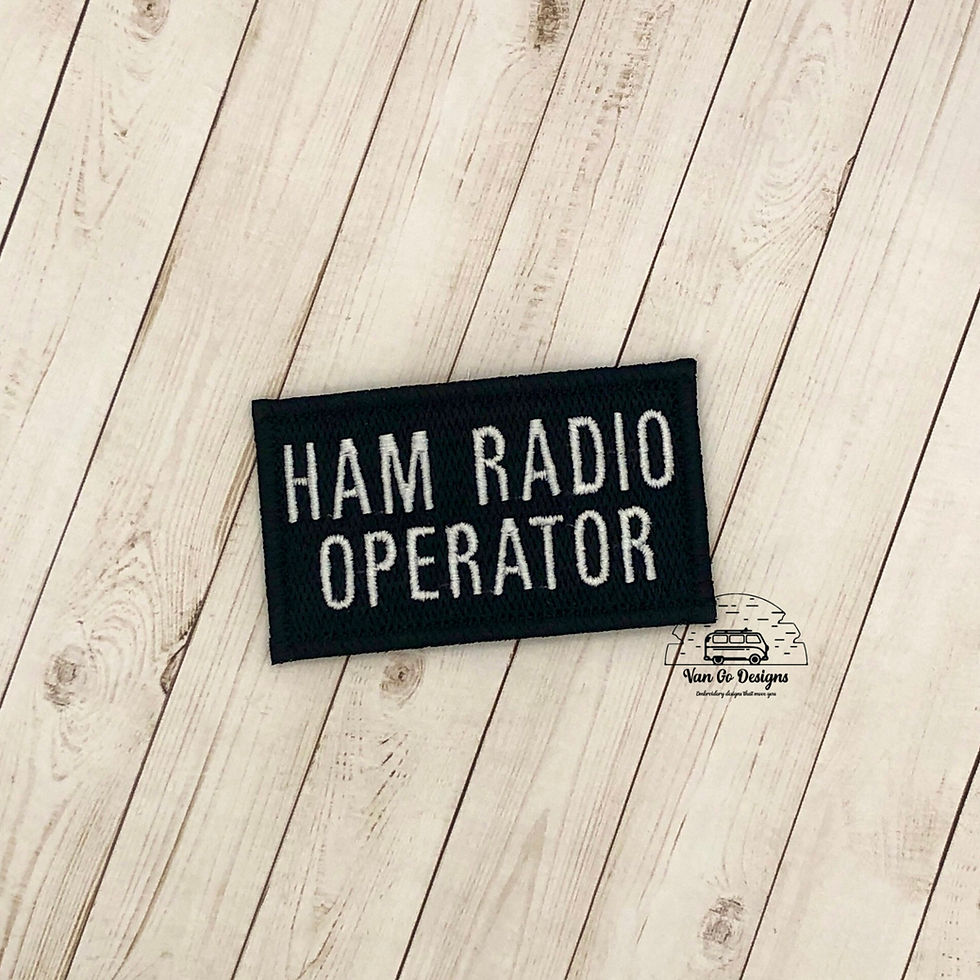 HAM Radio Operator Patch- DIGITAL DOWNLOAD | Van Go Designs