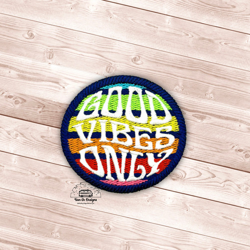 Retro Good Vibes Patch- DIGITAL DOWNLOAD | Van Go Designs