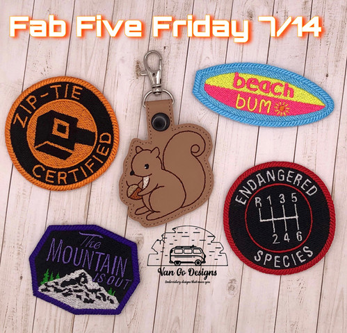 Fab Five Bundle 7/14/23- DIGITAL DOWNLOAD | Van Go Designs