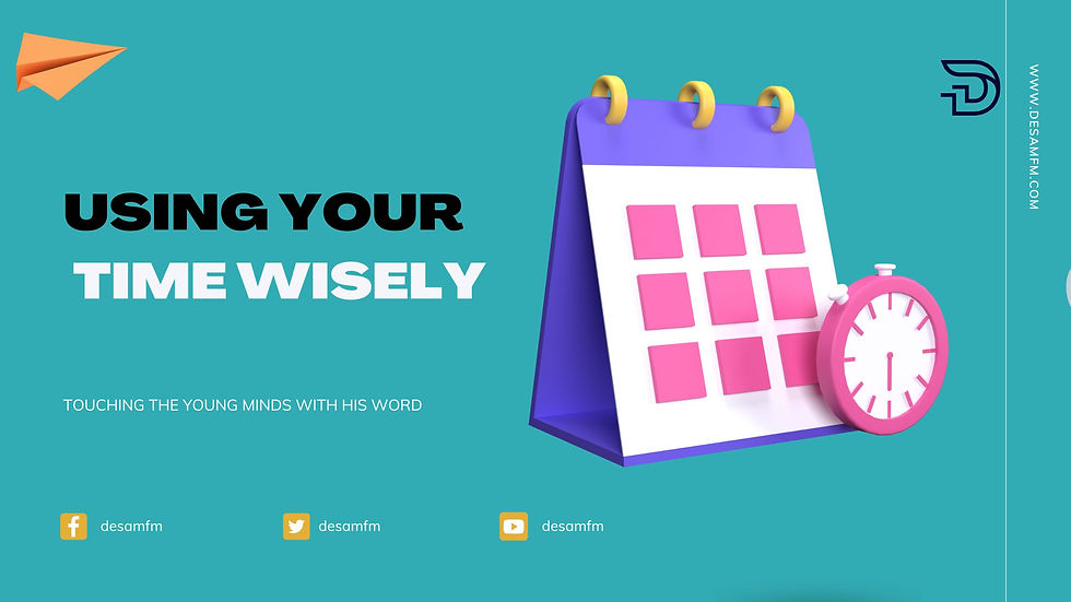 How Can You Use Your Time Wisely Christina M School & Career