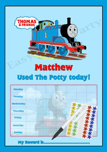 Thomas Potty Training Reward Chart | Easy Peasy Party