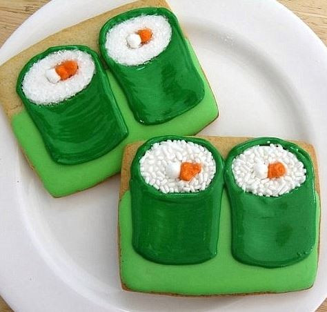 Sushi cookies | Sunflower Baking