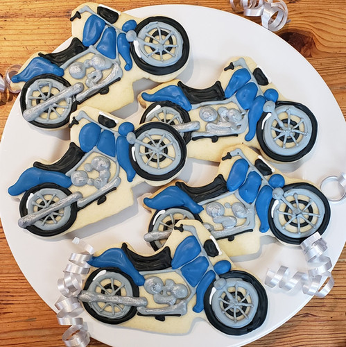 Motorcycle Cookie | Sunflower Baking