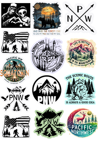 PNW sticker set | C's Creations