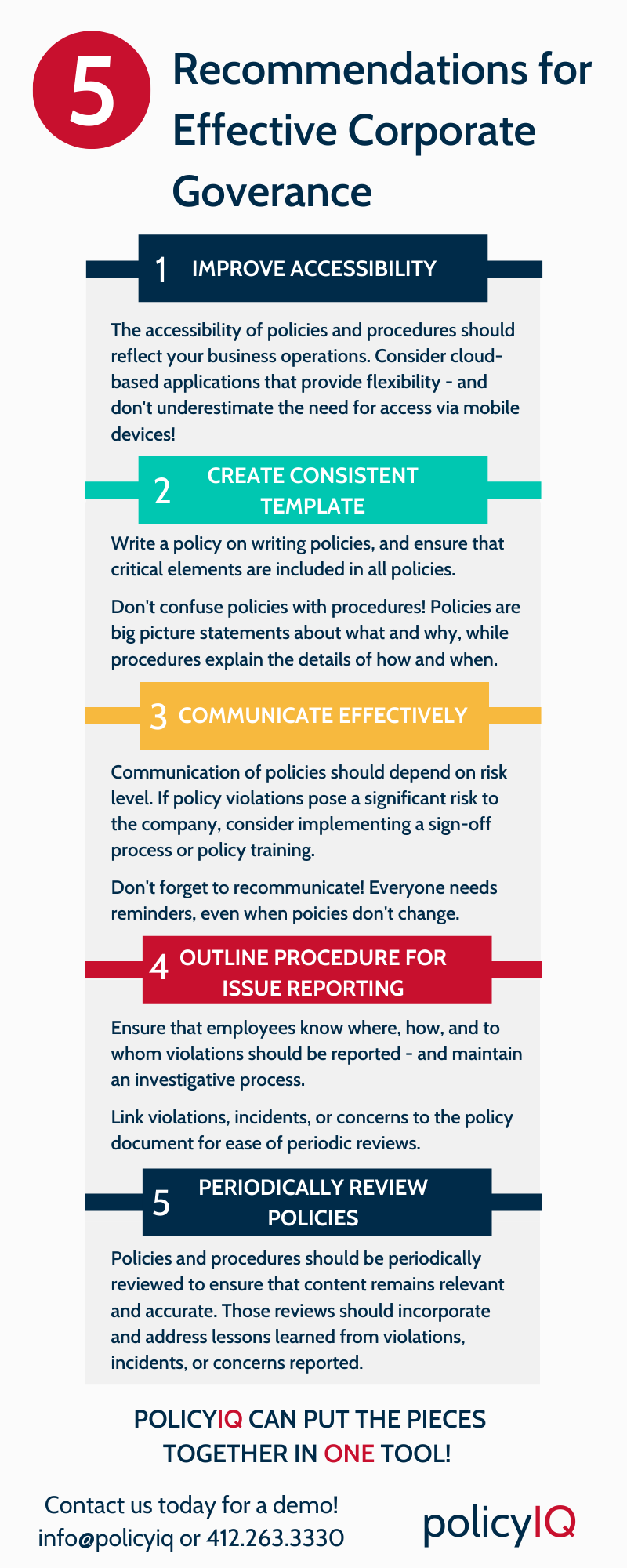 5 Recommendations for Effective Corporate Governance | policyIQ