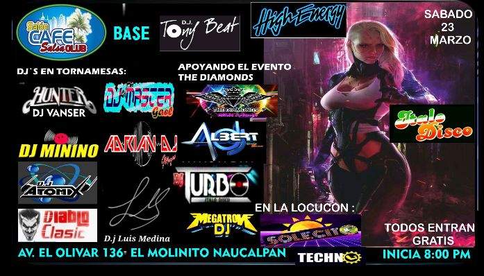 BASE DJ TONY BEAT | EVENTOS HIGH ENERGY