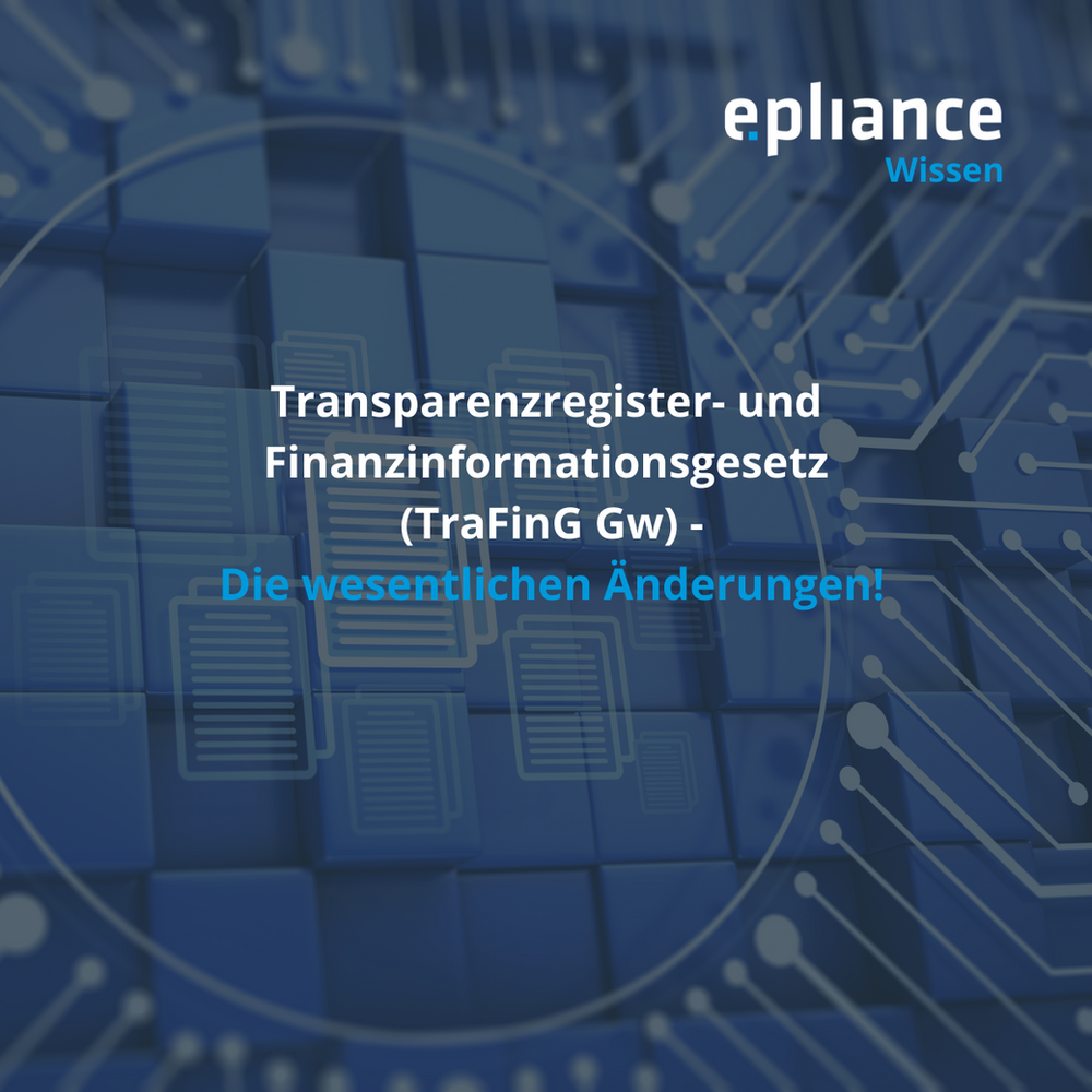 Transparenzregister- und Finanzinformationsgesetz (TraFinG Gw ...