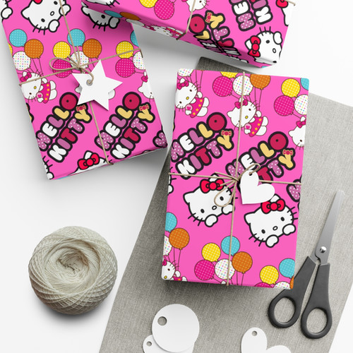 Hello Kitty Wrapping Paper, Pink Wrapping Paper Roll | Colormesmore